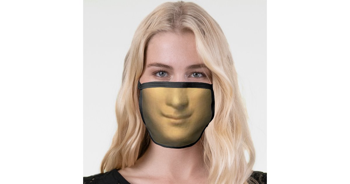 MONA LISA SMILE FACE MASK | Zazzle