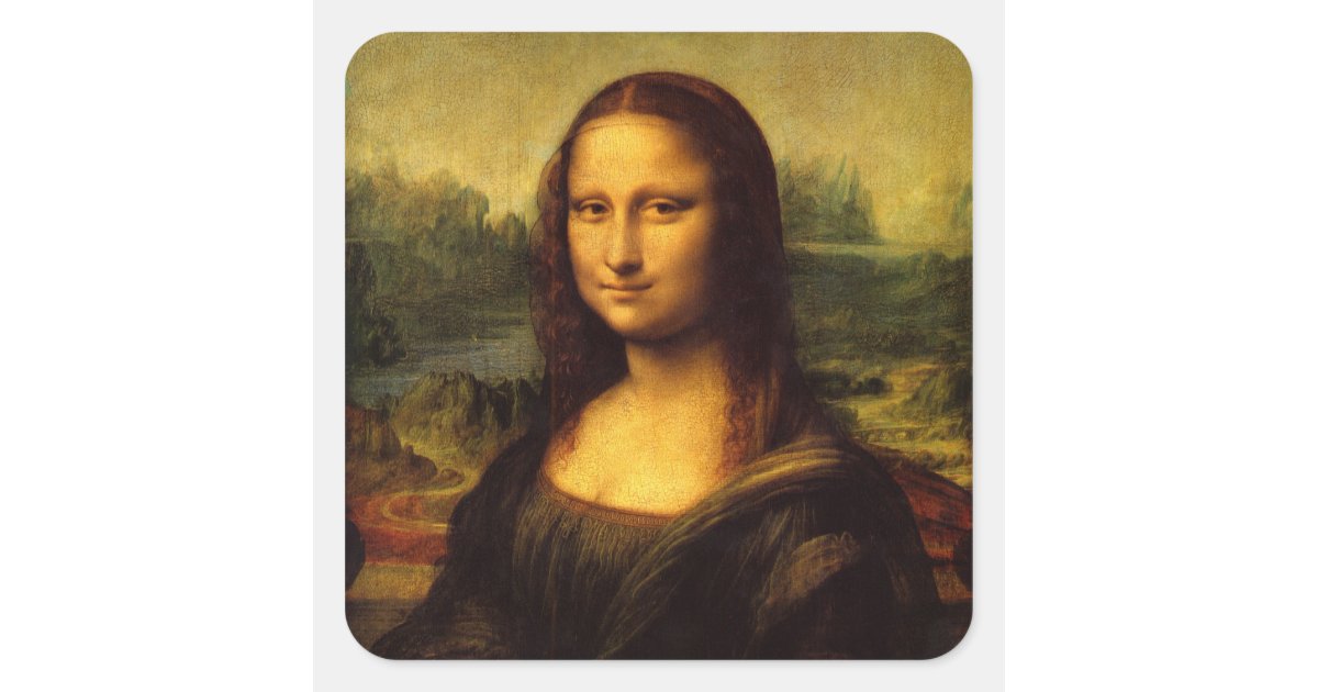 Mona Lisa Sticker | Zazzle