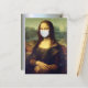 Mona Lisa Via Corona Virus Postcard | Zazzle