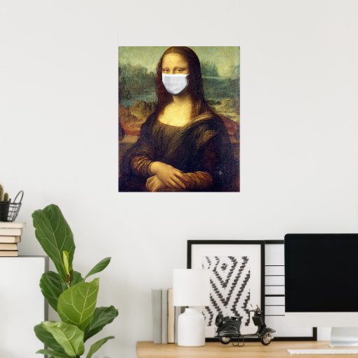 Mona Lisa Via Corona Virus Poster | Zazzle