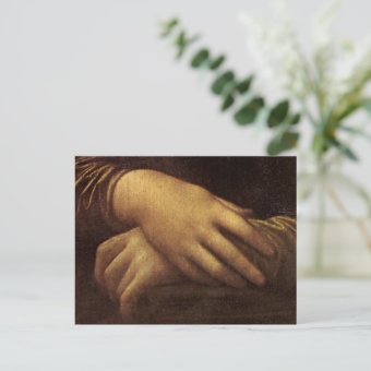 Mona Lisa's Hand by Leonardo da Vinci c. 1505-1513 Postcard | Zazzle