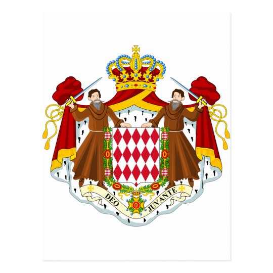 Monaco Coat Of Arms Postcard | Zazzle.com