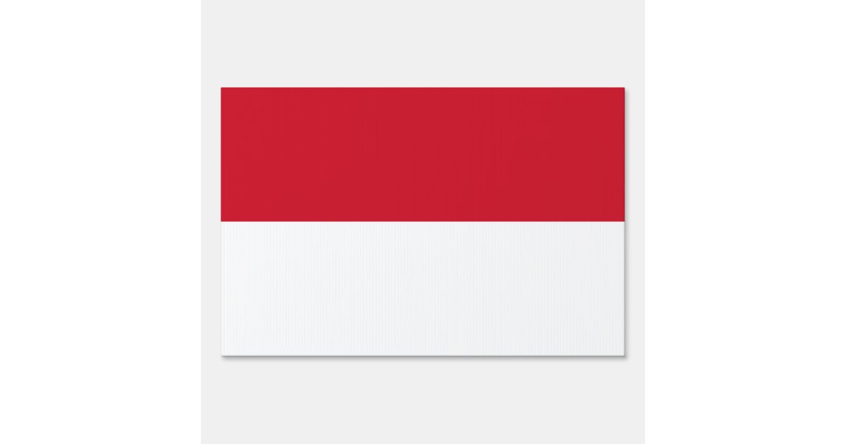Monaco Flag Monacoan Patriotic Sign | Zazzle