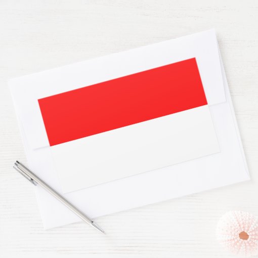 Monaco flag rectangular sticker | Zazzle