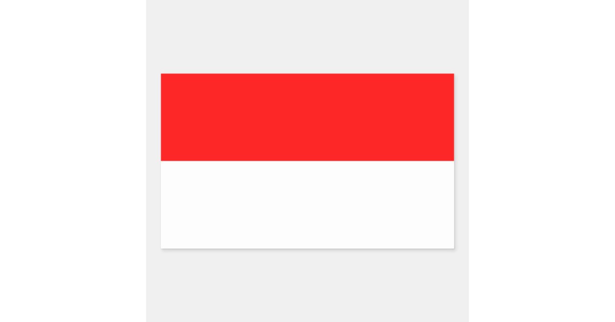 Monaco flag rectangular sticker | Zazzle