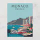 Monaco, France Boat Dock Harbor Vintage Postcard | Zazzle