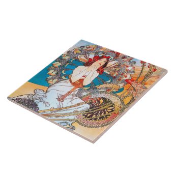 Monaco, Monte-Carlo, Mucha Ceramic Tile | Zazzle