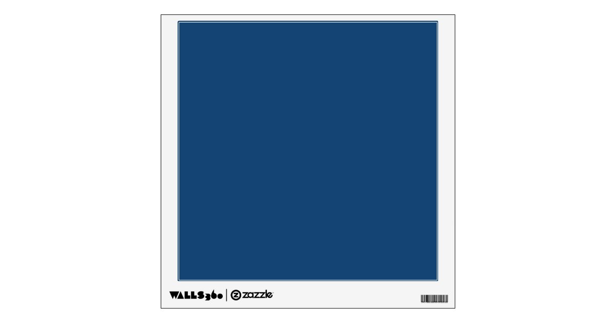Monaco Noble Blue Solid Color Wall Decal | Zazzle