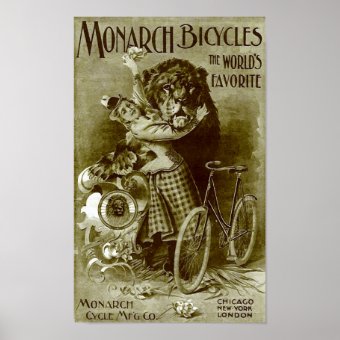 Monarch Bicycles Poster | Zazzle