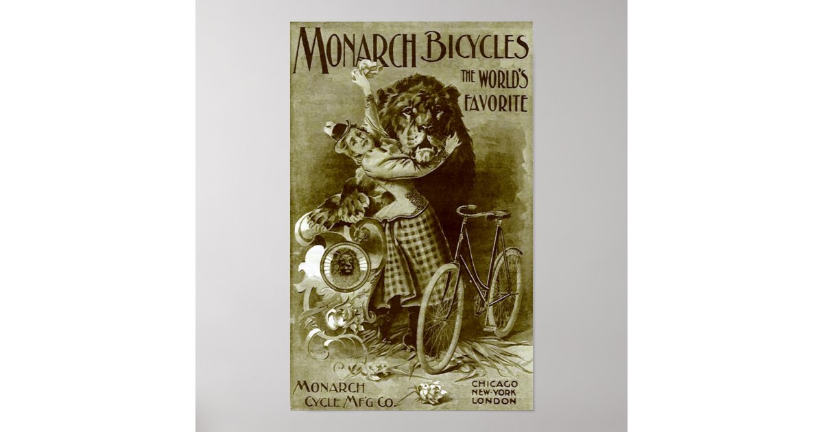 Monarch Bicycles Poster | Zazzle