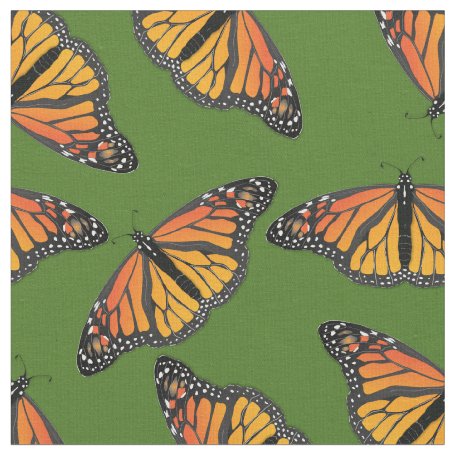 Monarch Butterfly Fabric | Zazzle