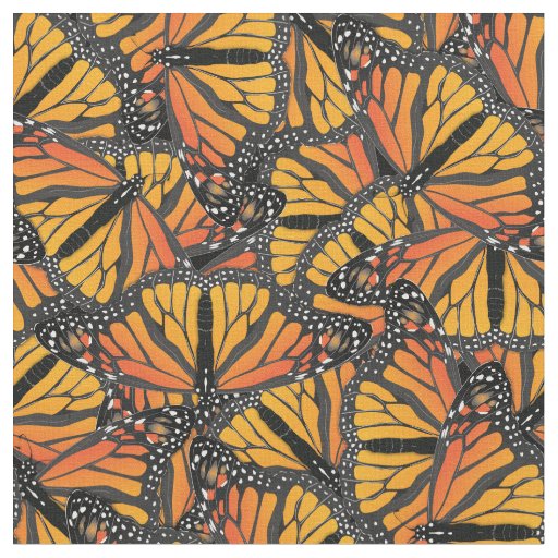 Monarch Butterflies Butterfly Fabric | Zazzle