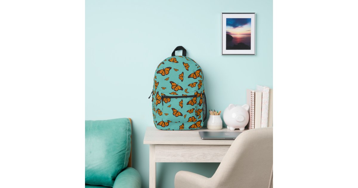 Monarch butterflies printed backpack | Zazzle