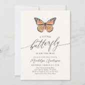 Monarch Butterfly Baby Shower Invitation | Zazzle