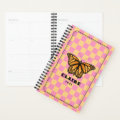 Monarch Butterfly Checkerboard Planner | Zazzle