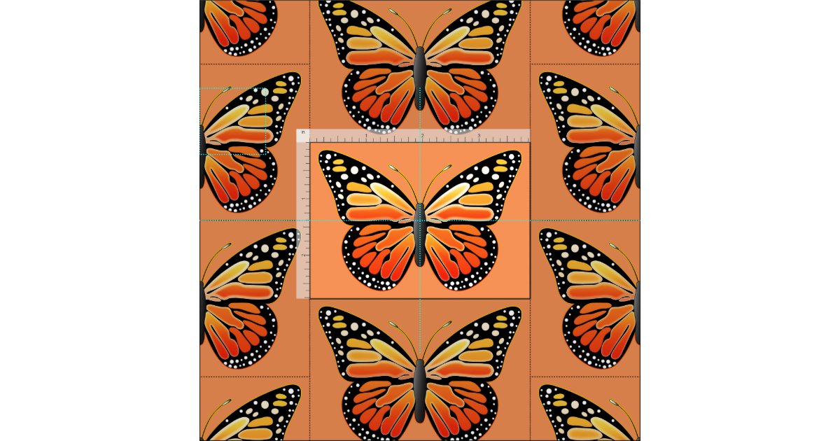 Monarch Butterfly Fabric | Zazzle