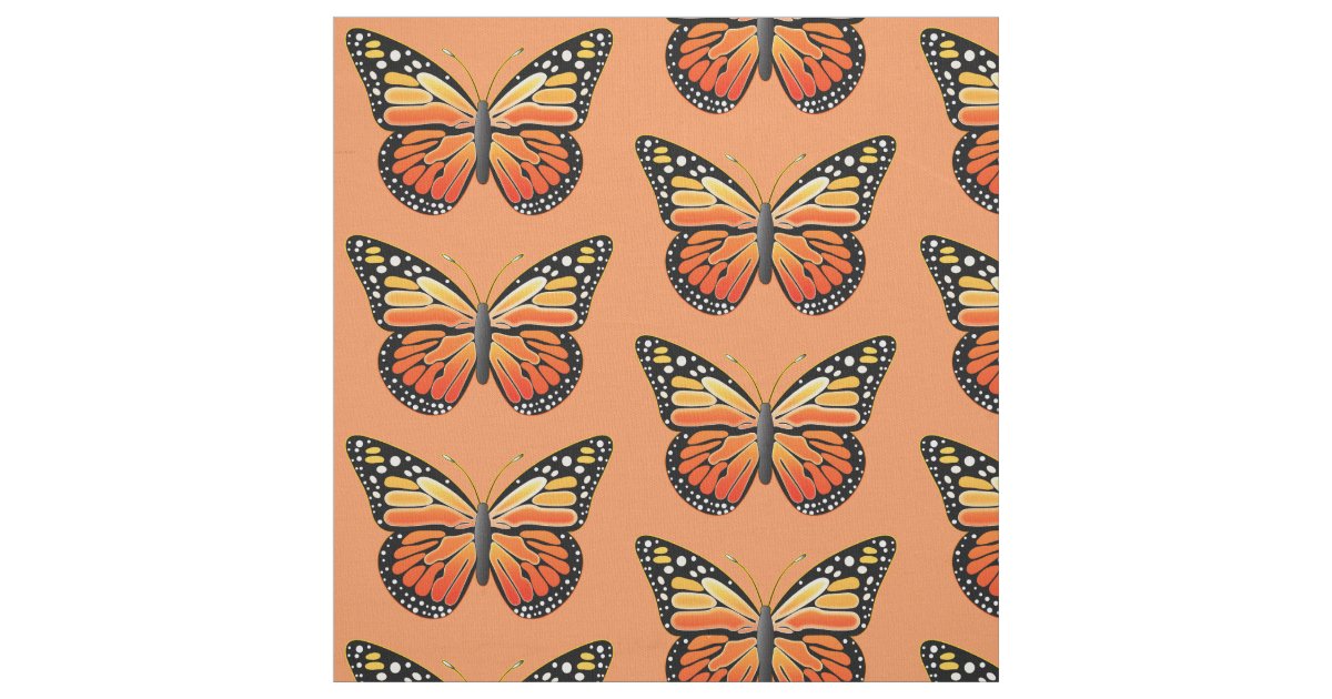 Monarch Butterfly Fabric | Zazzle