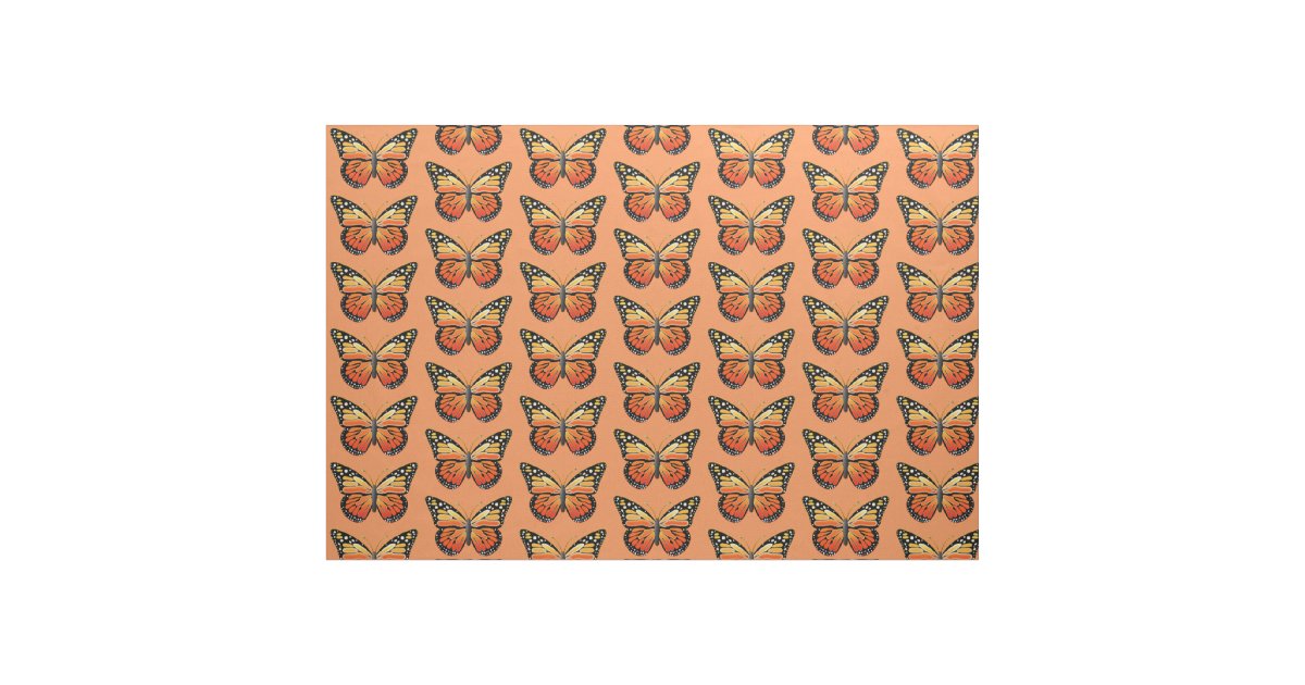 Monarch Butterfly Fabric | Zazzle