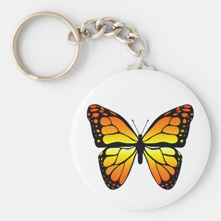 Monarch Butterfly Keychain | Zazzle.com
