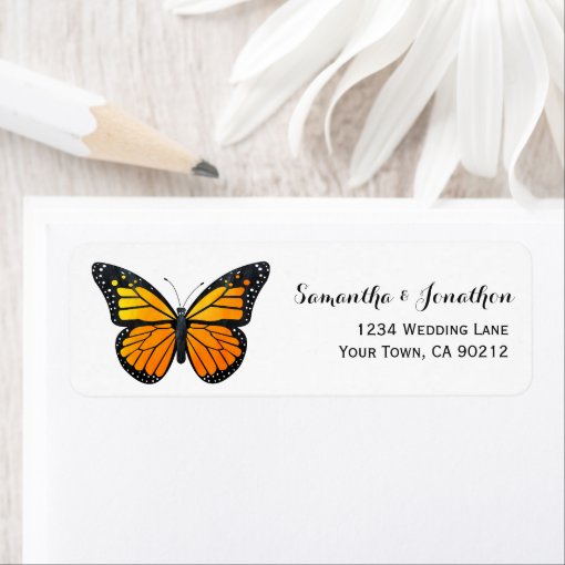 Monarch Butterfly Label | Zazzle