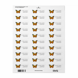 Monarch Butterfly Label | Zazzle