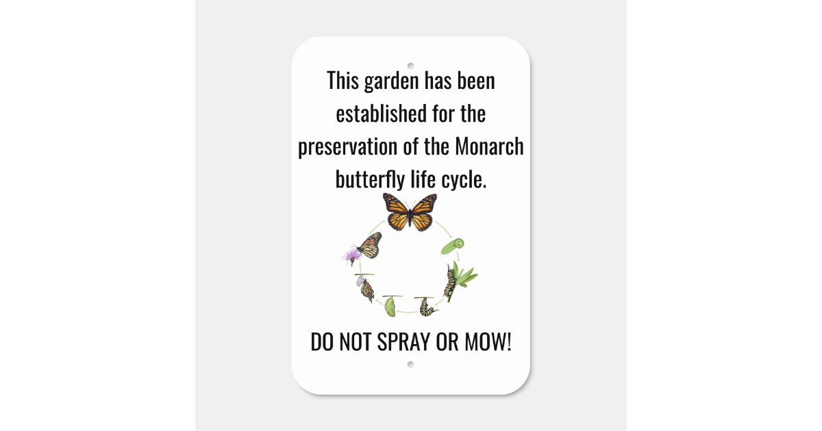 Monarch butterfly metal sign | Zazzle