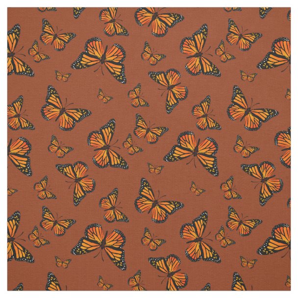 Monarch Butterflies Butterfly Fabric | Zazzle