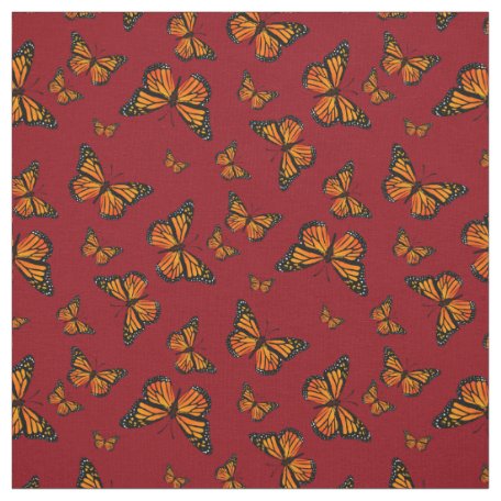 Monarch Butterfly Fabric | Zazzle.com