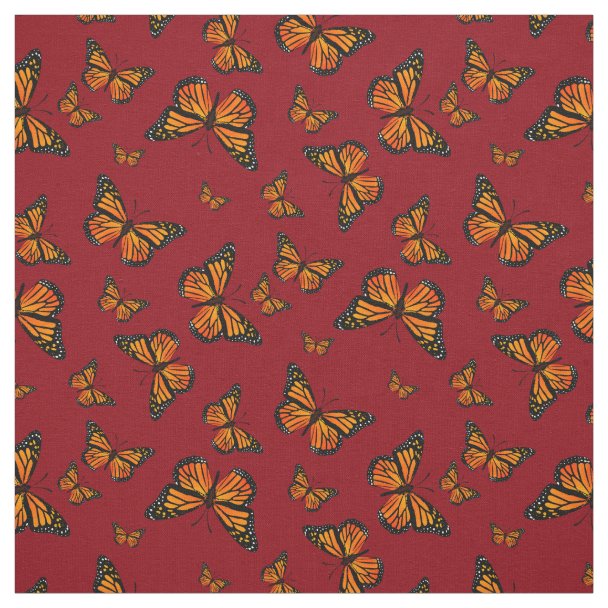 Monarch Butterfly Fabric | Zazzle.com