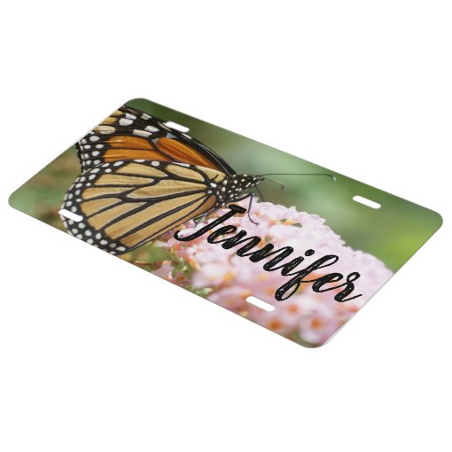 Monarch Butterfly Personalized For You License Plate | Zazzle