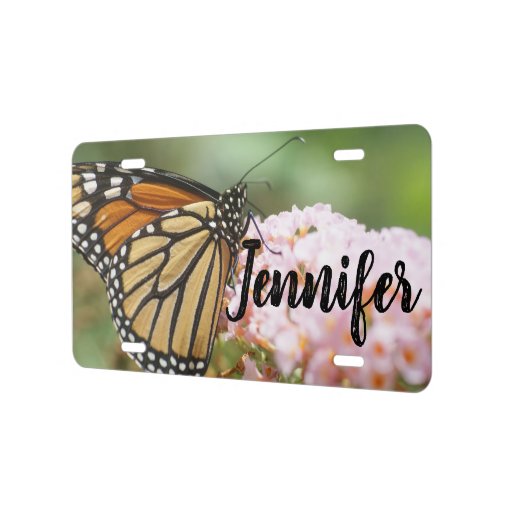 Monarch Butterfly Personalized For You License Plate | Zazzle