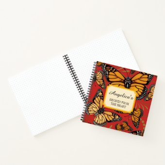 Monarch Butterfly Recipe Notebook | Zazzle