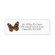 Monarch Butterfly Return Address Labels Stickers | Zazzle