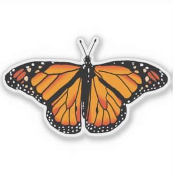 Monarch butterfly sticker | Zazzle