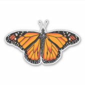 Monard butterfly sticker | Zazzle