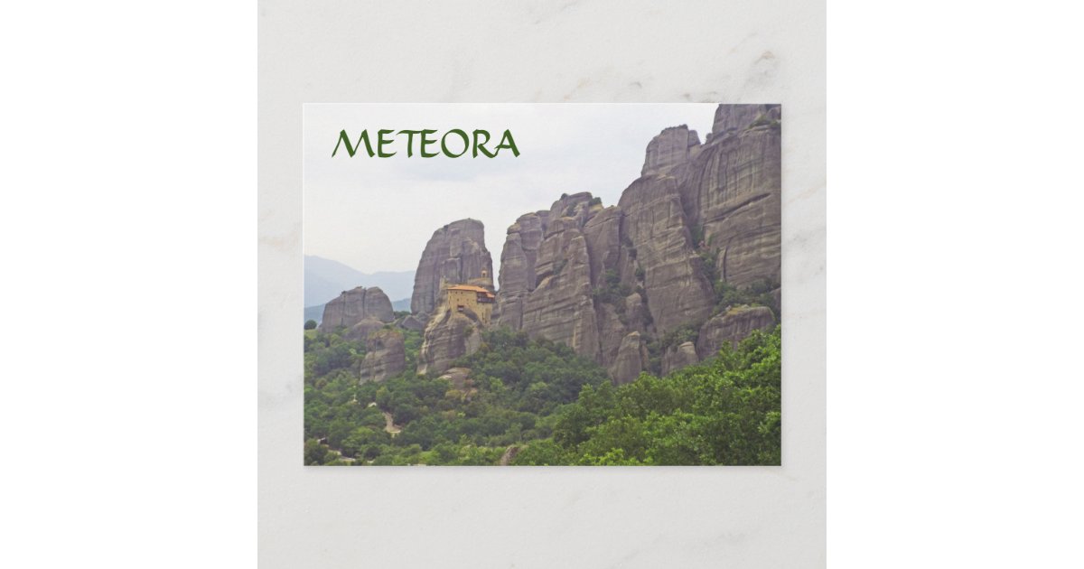 MONASTERIES OF METEORA, GREECE POSTCARD | Zazzle