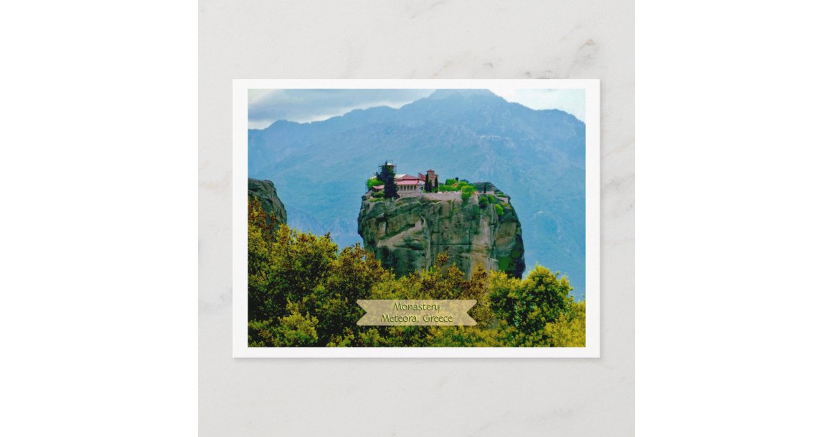 Monastery, Meteora, Greece Postcard | Zazzle