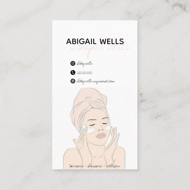 MONAT Spa Feeling Business Card | Zazzle