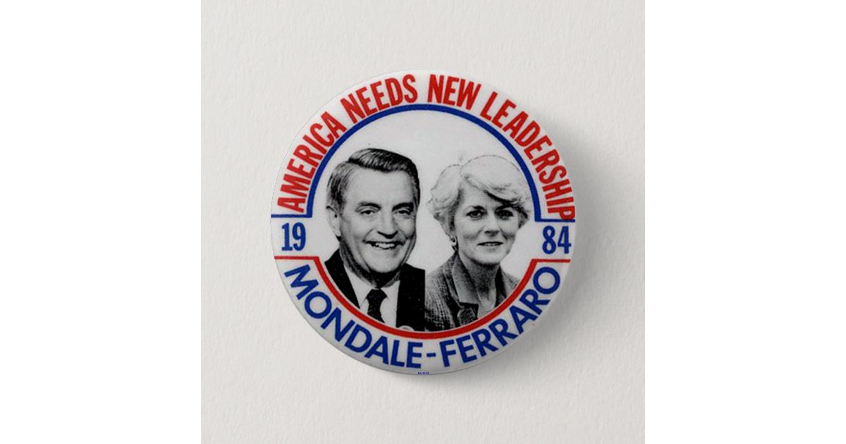 Mondale-Ferraro jugate - Button | Zazzle