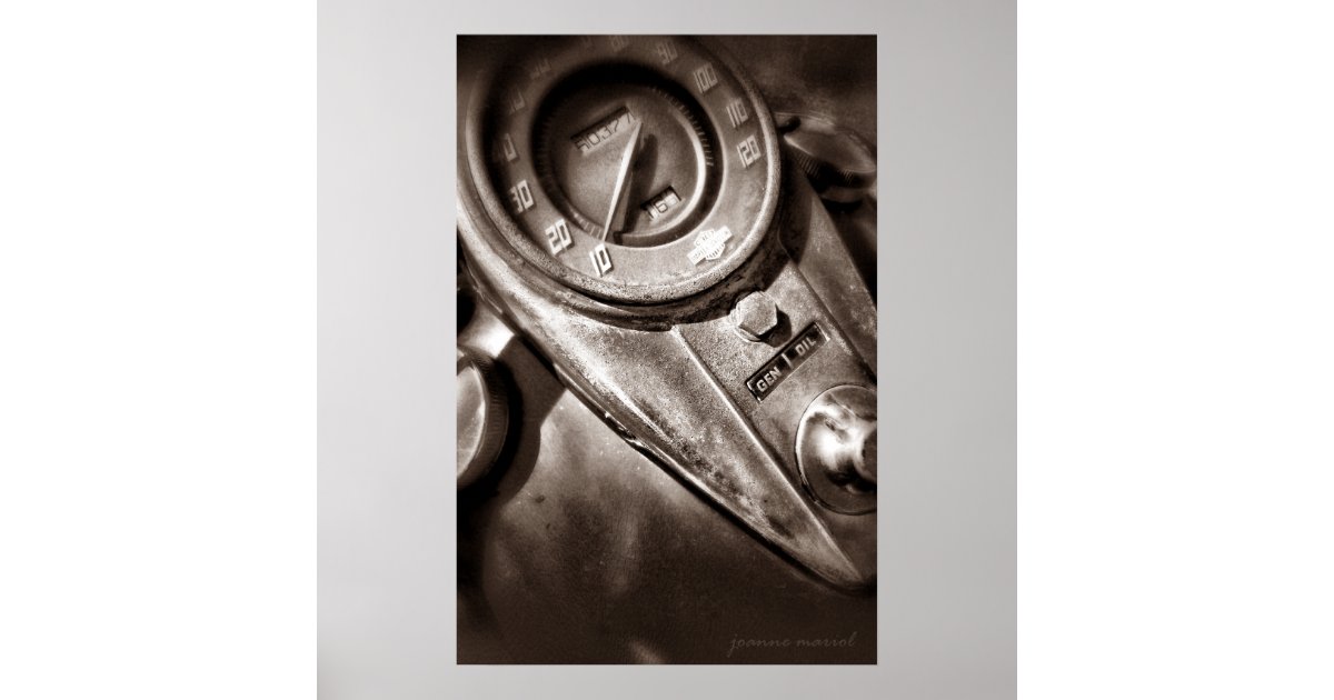 Monday Motorcycle Poster | Zazzle
