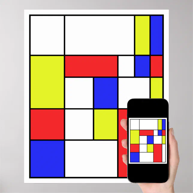 Mondrian #23 poster | Zazzle