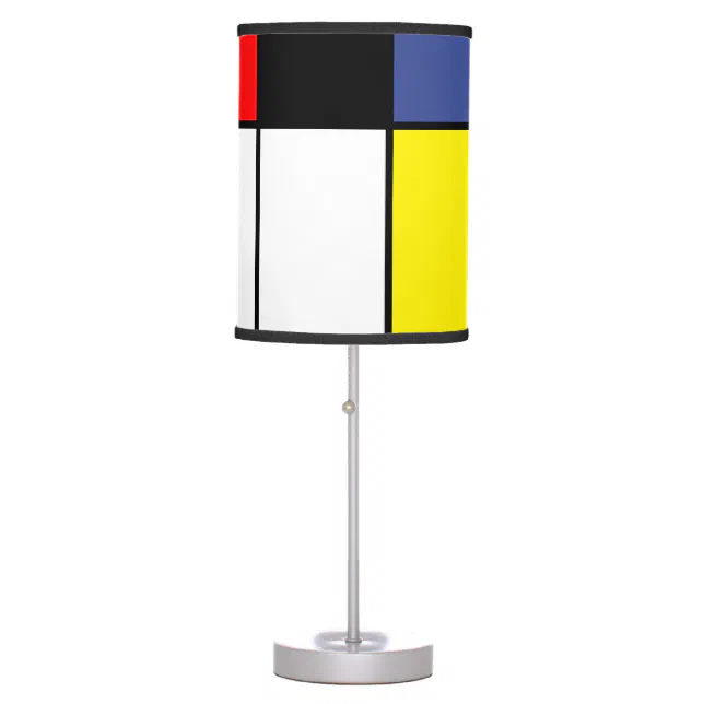 Mondrian Art Table Lamp | Zazzle