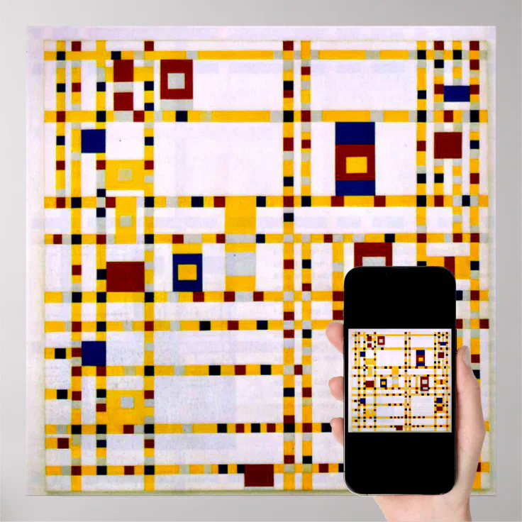 Mondrian - Broadway Boogie Woogie Poster | Zazzle