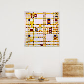 Mondrian - Broadway Boogie Woogie Poster | Zazzle