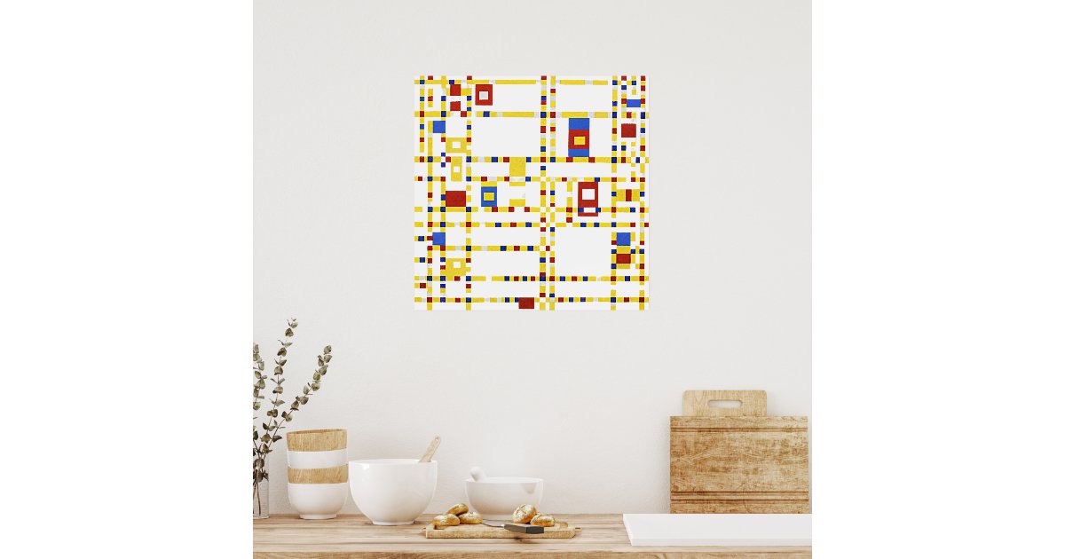 Mondrian — Broadway Boogie Woogie Poster | Zazzle