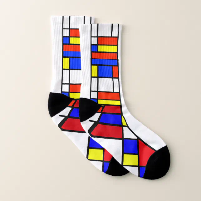 Mondrian - Composition II - Art Socks | Zazzle