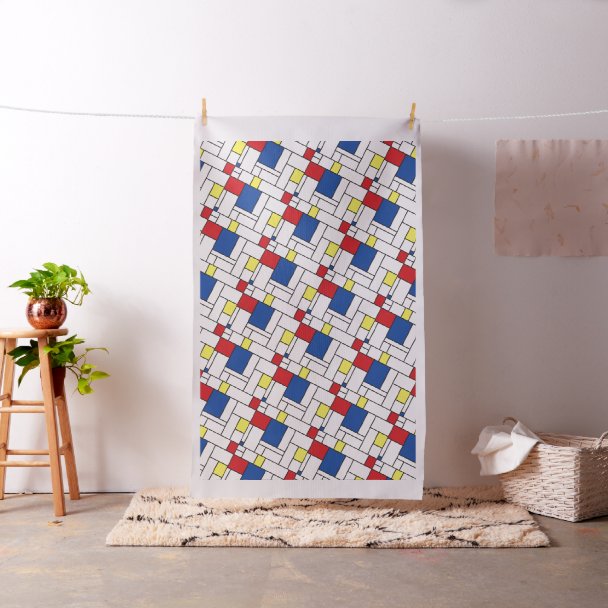 Mondrian Minimalist Geometric De Stijl Modern Art Fabric | Zazzle.com Mondrian Minimalist Geometric De Stijl Modern Art Fabric | Zazzle.com