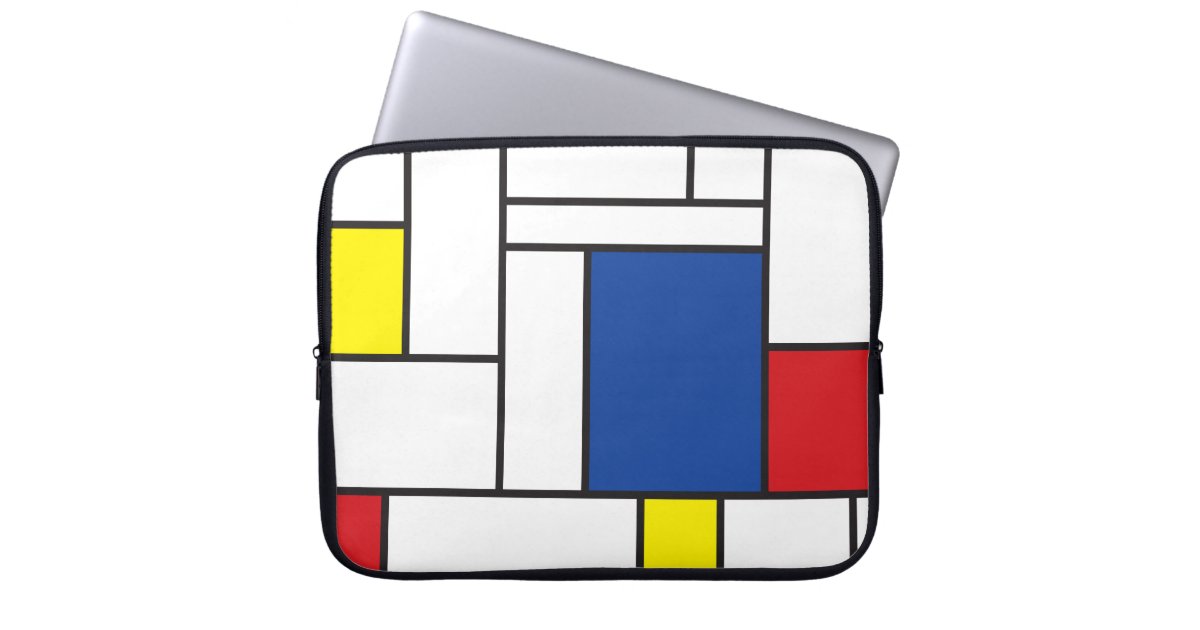 Mondrian Minimalist Geometric De Stijl Modern Art Laptop Sleeve | Zazzle Mondrian Minimalist Geometric De Stijl Modern Art Laptop Sleeve | Zazzle