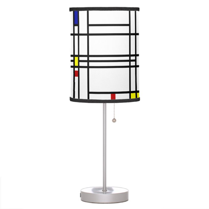 Mondrian Modern Art Table Lamp | Zazzle.com