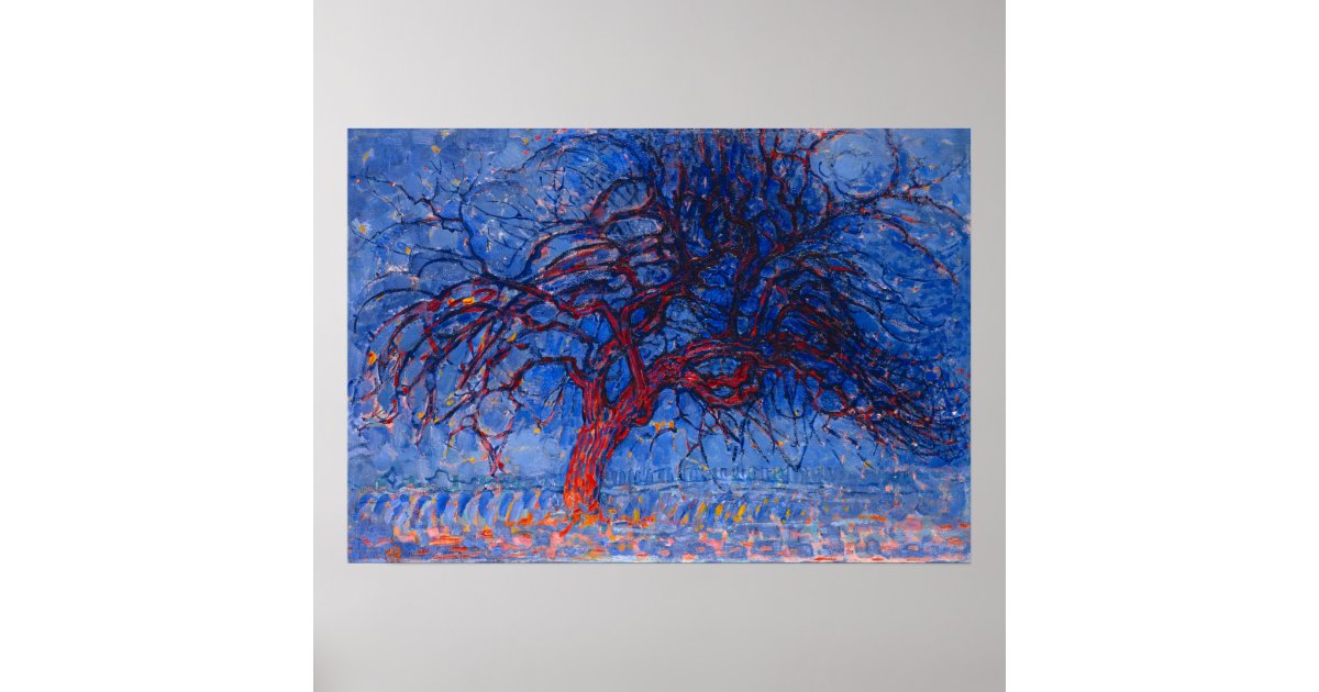 Mondrian's The Red Tree Poster | Zazzle